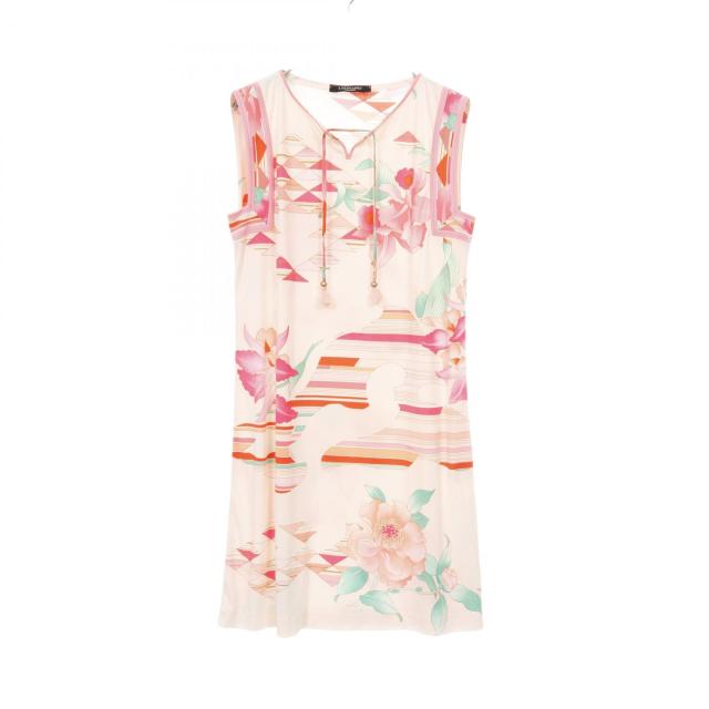 レオナールファッション LEONARD FASHION ワンピース 衣料品 トップス トリアセテート レディース ピンク系 / マルチカラー 330241 【中古】