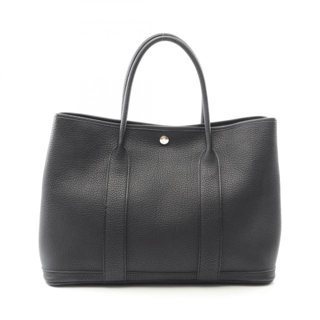 エルメス HERMES ガーデンパーティPM トートバッグ バッグ レザー ネゴンダ ネゴンダ レディース ブラック系 【中古】