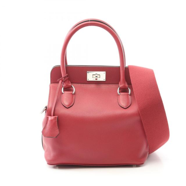 エルメス HERMES ツールボックス20 ハンドバッグ バッグ レザー エバーカラー エバーカラー レディース レッド系 【中古】