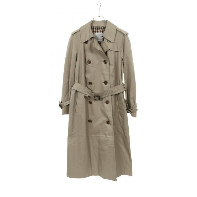 アクアスキュータム Aquascutum トレンチコート 衣料品 アウター コットン / ポリエステル レディース グリーン系 【中古】