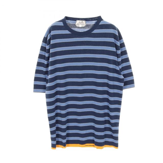 エルメス HERMES カットソー 衣料品 トップス コットン メンズ ネイビー系 / ブルー系 【中古】