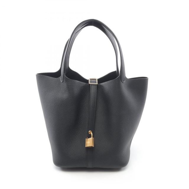 エルメス HERMES ピコタンロックMM ハンドバッグ バッグ トリヨンクレマンス トリヨンクレマンス レディース ブラック系 【中古】