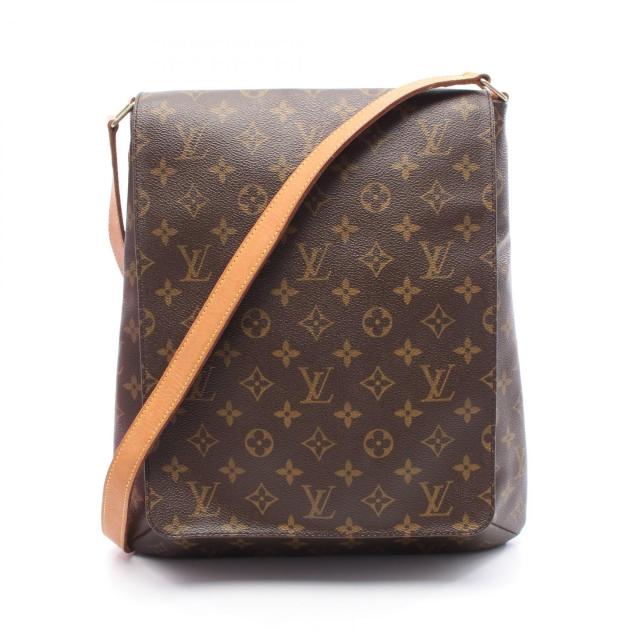 ルイ・ヴィトン LOUIS VUITTON ミュゼット ショルダーバッグ バッグ PVCコーティングキャンバス レザー モノグラム レディース ブラウン系 M51256 【中古】