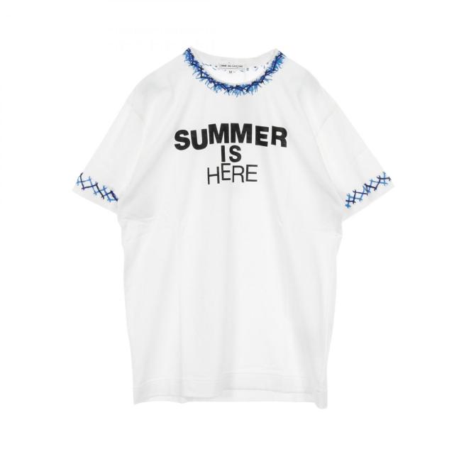 コムデギャルソン COMME des GARCONS SUMMER IS HERE カットソー 衣料品 トップス コットン レディース ホワイト系 【中古】
