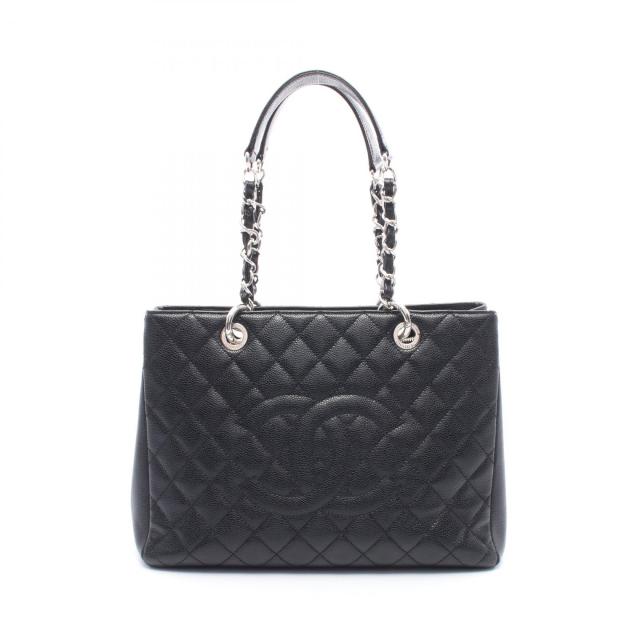シャネル CHANEL マトラッセ グランドショッピング GST トートバッグ バッグ カーフ（牛革） レディース ブラック系 【中古】