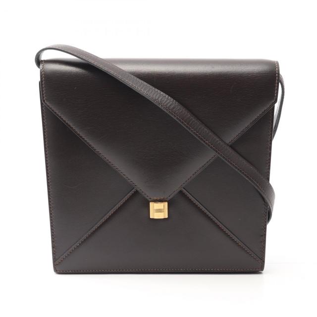 エルメス HERMES ショルダーバッグ バッグ カーフ（牛革） ボックスカーフ レディース ブラウン系 【中古】
