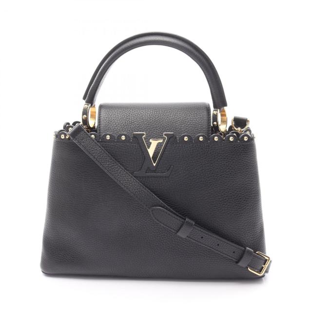 ルイ・ヴィトン LOUIS VUITTON カプシーヌPM ハンドバッグ バッグ レザー トリヨンレザー トリヨンレザー レディース ブラック系 【中古】