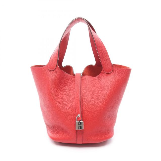 エルメス HERMES ピコタンロックMM ハンドバッグ バッグ レザー トリヨンクレマンス トリヨンクレマンス レディース レッド系 【中古】