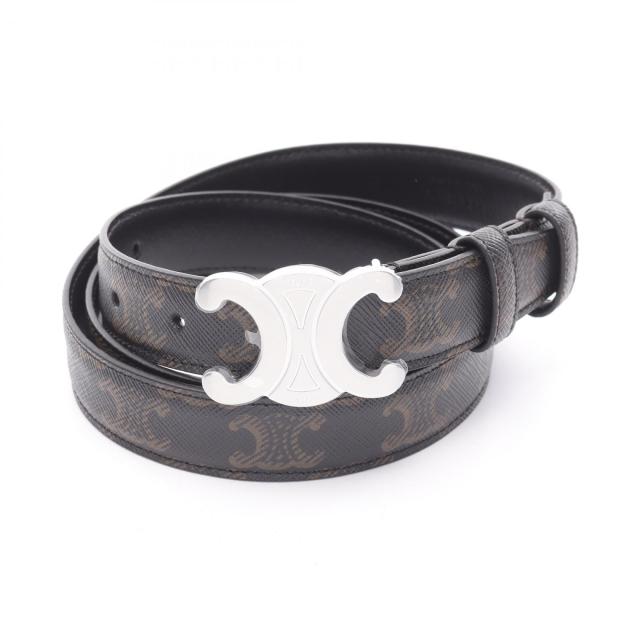 セリーヌ CELINE ミディアム トリオンフ ベルト 衣料品 レザー レディース ブラック系 / ブラウン系 45AKA2ACO38SI100 【新品】