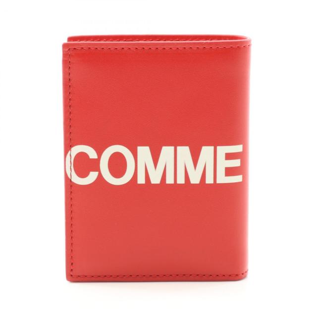 コムデギャルソン COMME des GARCONS 二つ折り財布 財布 レザー メンズ レディース レッド系 SA0641HL 【新品】
