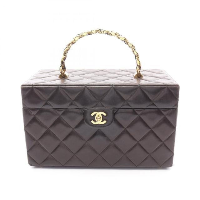 シャネル CHANEL マトラッセ ハンドバッグ バッグ レザー レディース ブラック系 【中古】