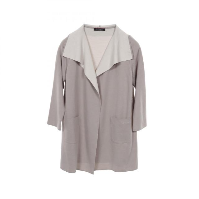 レオナールファッション LEONARD FASHION ダウンジャケット 衣料品 アウター ウール レディース グレー系 【中古】