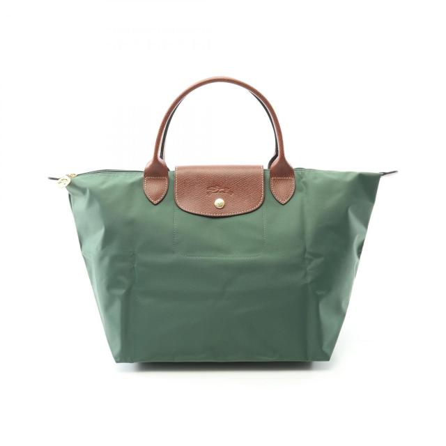 ロンシャン Longchamp ル プリアージュ オリジナル M トートバッグ バッグ キャンバス レザー レディース グリーン系 / ブラウン系 L1623089P95 【新品】