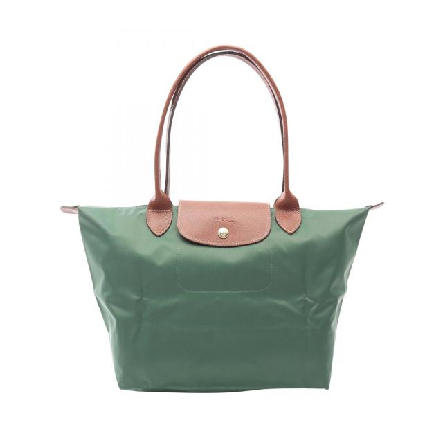 ロンシャン Longchamp LE PLIAGE ORIGINAL M ル プリアージュ オリジナル M トートバッグ バッグ キャンバス レザー レディース グリーン系 / ブラウン系 L2605089P95 【新品】