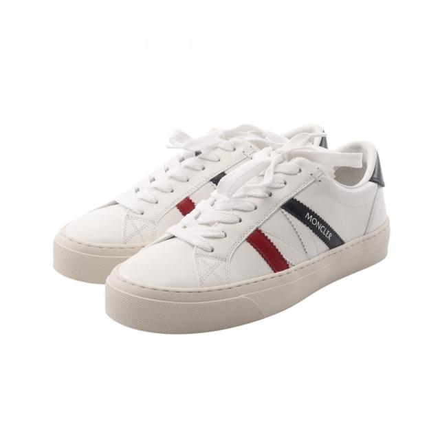 モンクレール MONCLER MONACO2 スニーカー 靴 レザー レディース ホワイト系 / ネイビー系 / レッド系 4M00160M449600139 【新品】