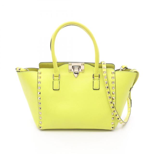 ヴァレンチノ Valentino ハンドバッグ バッグ レザー レディース グリーン系 【中古】