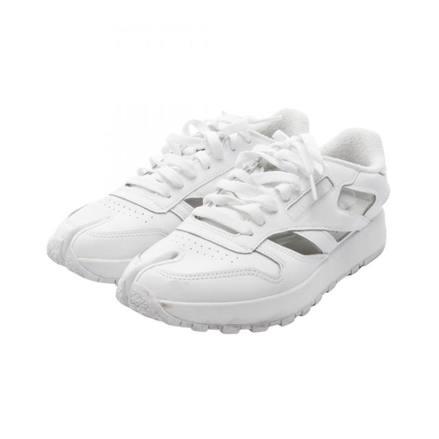 メゾンマルジェラ22 Maison Margiela 22 Maison Margiela × Reebok タビ スニーカー 靴 レザー レディース ホワイト系 S57WS0429 【中古】