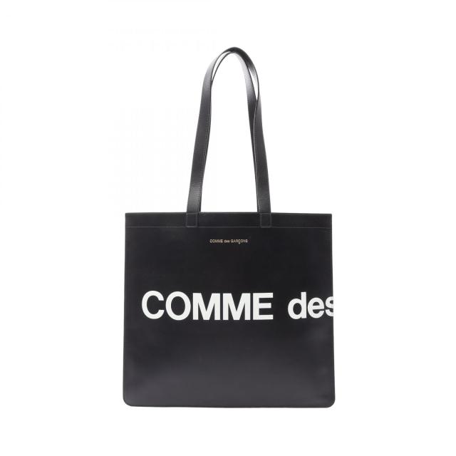 コムデギャルソン COMME des GARCONS HUGE LOGO トートバッグ バッグ レザー メンズ レディース ブラック系 SA9001HL 【新品】