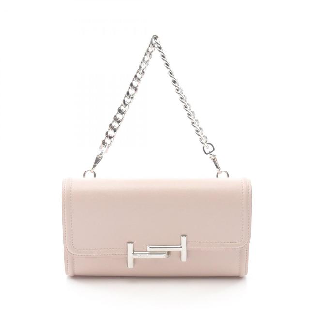 トッズ TOD？S ダブルT ハンドバッグ バッグ レザー レディース ピンク系 XAWDSSO6200RLXM025 【中古】