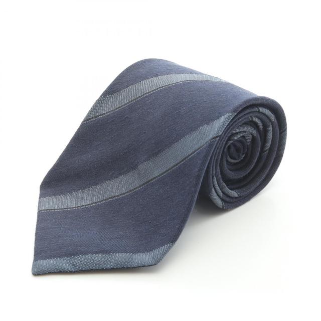 トムフォード TOM FORD レジメンタルストライプ ネクタイ 衣料品 シルク メンズ ネイビー系 【中古】