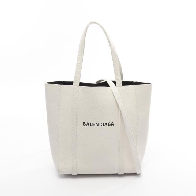 バレンシアガ BALENCIAGA EVERYDAY XXS エブリデイ トートバッグ バッグ レザー レディース ホワイト系 551815 【中古】