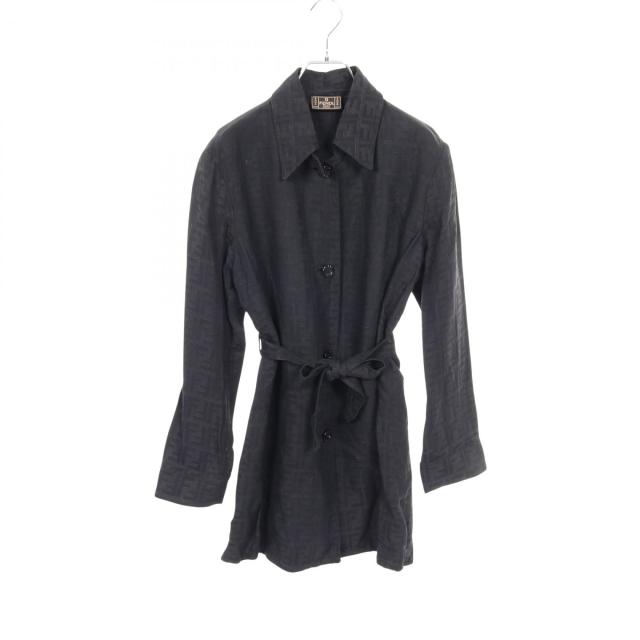 フェンディ FENDI ズッカ 衣料品 アウター ナイロン コットン レディース ブラック系 【中古】