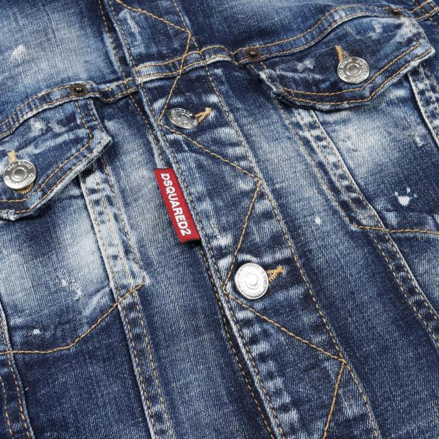 ディースクエアード DSQUARED2 Icon Splatter Dan Jacket デニム