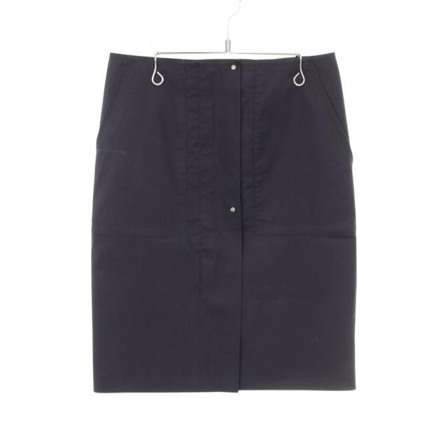エルメス HERMES スカート 衣料品 ボトムス コットン レディース ネイビー系 【中古】