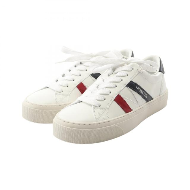 モンクレール MONCLER MONACO2 スニーカー 靴 レザー レディース ホワイト系 / ネイビー系 / レッド系 4M00160M449600137 【新品】