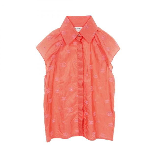 シャネル CHANEL ココマーク ブラウス 衣料品 トップス シルク レディース ピンク系 【中古】