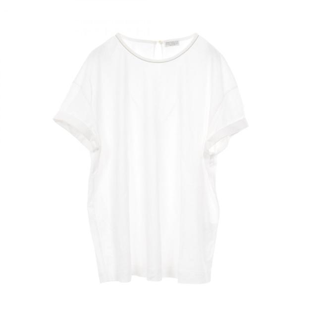 ブルネロクチネリ Brunello Cucinelli カットソー 衣料品 トップス コットン レディース ホワイト系 【中古】