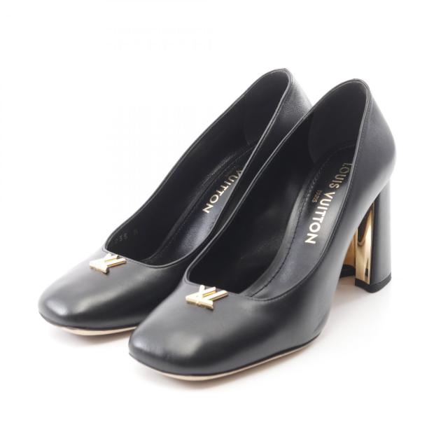 ルイ・ヴィトン LOUIS VUITTON スウィング パンプス 靴 レザー レディース ブラック系 1AGYB0 【中古】