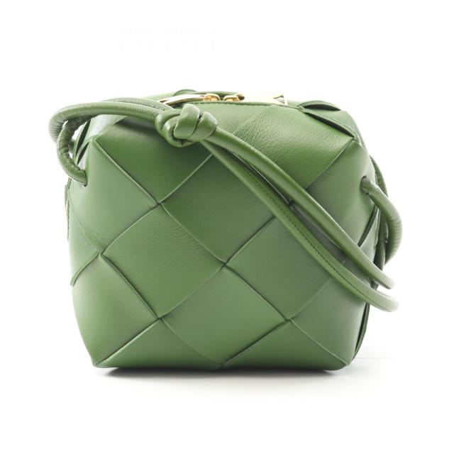 ボッテガヴェネタ BOTTEGA VENETA ミニ カセット カメラバッグ ショルダーバッグ バッグ レザー レディース グリーン系 701915VCQC23141 【新品】