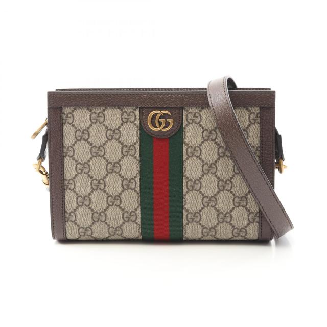 グッチ GUCCI オフィディア GGスプリーム スモール ショルダーバッグ バッグ PVCコーティングキャンバス レザー レディース ベージュ系 / ブラウン系 / マルチカラー 79546796IWT8745 【新品】