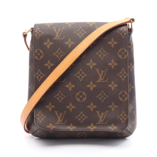 ルイ・ヴィトン LOUIS VUITTON ミュゼットサルサ ショートストラップ ショルダーバッグ バッグ PVCコーティングキャンバス レザー モノグラム レディース ブラウン系 M51258 【中古】