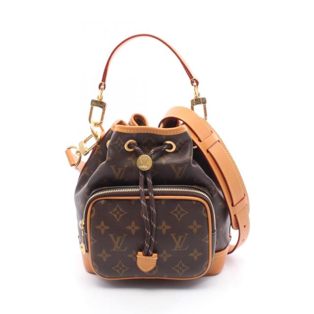 ルイ・ヴィトン LOUIS VUITTON ノエカーゴ ハンドバッグ バッグ PVCコーティングキャンバス レザー モノグラム レディース ブラウン系 M14017 【中古】