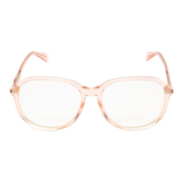 グッチ GUCCI 伊達メガネ メガネ 衣料品 プラスチック メンズ レディース オレンジ系 GG0259S-002/INT/SUN 【新品】