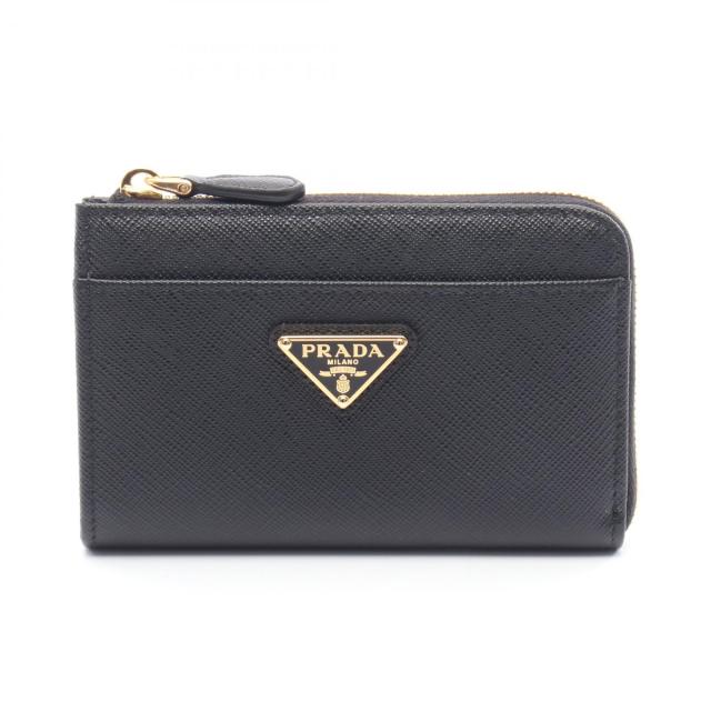 プラダ PRADA ケース 財布 サフィアーノレザー レディース ブラック系 1PP122QHHF0002 【新品】