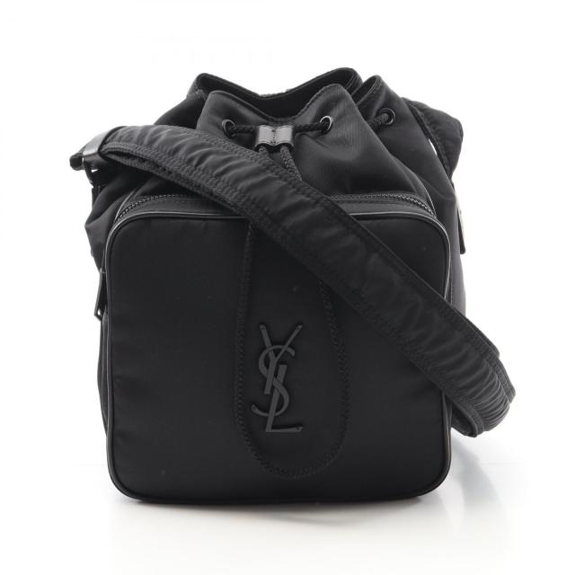 サンローランパリ SAINT LAURENT PARIS ニキ バケットバッグ ショルダーバッグ バッグ ナイロン レザー レディース ブラック系 793238FAC211000 【新品】