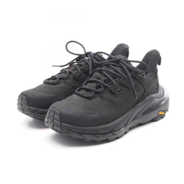 ホカオネオネ HOKA ONE ONE KAHA 2 LOW GTX スニーカー 靴 レザー ファブリック レディース ブラック系 1123191 【中古】