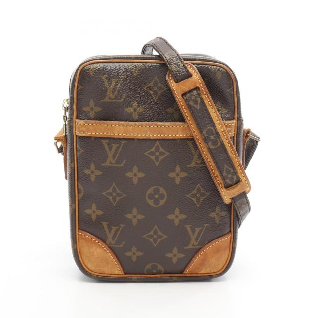 ルイ・ヴィトン LOUIS VUITTON ダヌーブ ショルダーバッグ バッグ PVCコーティングキャンバス レザー モノグラム レディース ブラウン系 M45266 【中古】