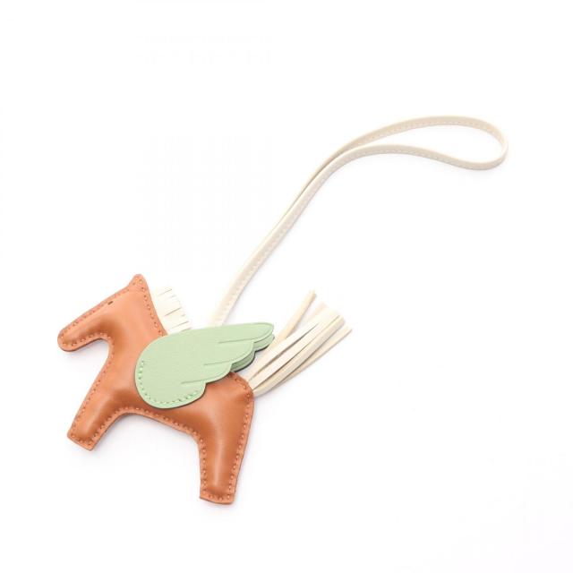 エルメス HERMES ロデオペガサスPM ゴールド クレ ヴェールクリケット チャーム アクセサリー アニョーミロ / ヴォースイフト アニョーミロ レディース ブラウン系 / アイボリー系 / グリーン系 【中古】