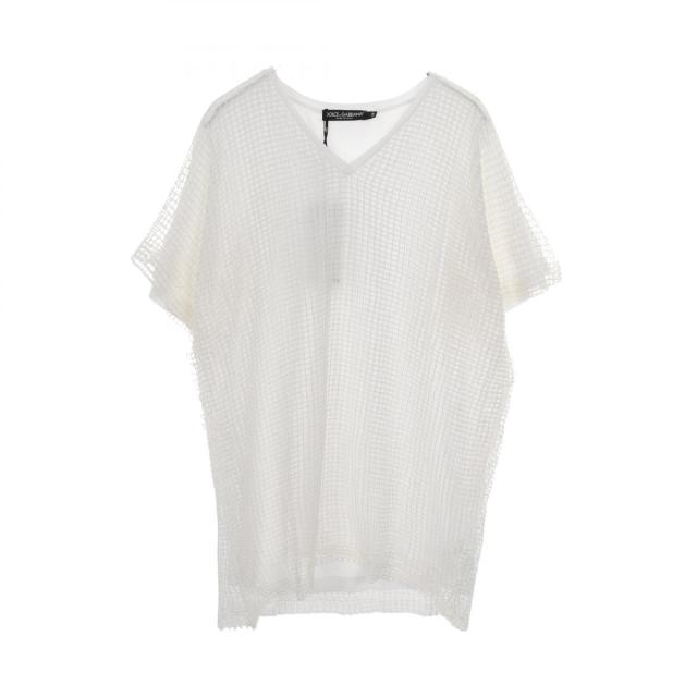 ドルチェアンドガッバーナ DOLCE & GABBANA カットソー 衣料品 トップス コットン レーヨン メンズ ホワイト系 G8R10T 【中古】