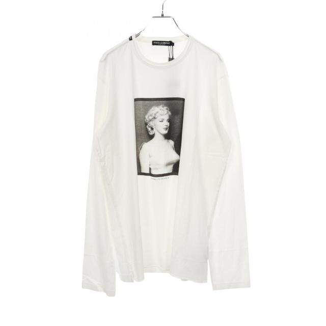 ドルチェアンドガッバーナ DOLCE & GABBANA マリリンモンロー カットソー 衣料品 トップス コットン メンズ ホワイト系 G8AP3T 【中古】