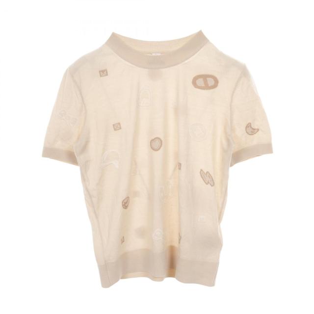 エルメス HERMES Candy Libris ニット 衣料品 トップス ウール レディース ベージュ系 【中古】