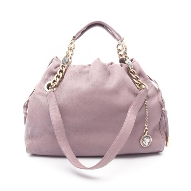 ブルガリ BVLGARI ハンドバッグ バッグ レザー レディース パープル系 【中古】