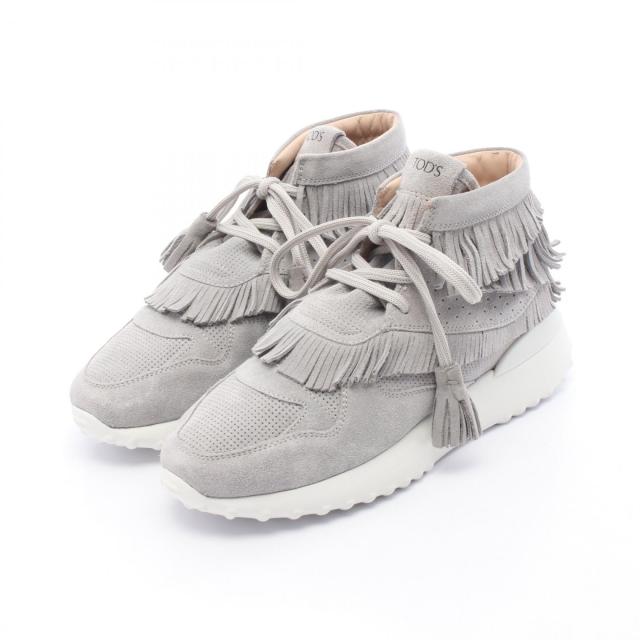 トッズ TOD？S スニーカー 靴 スウェード レディース グレー系 【中古】