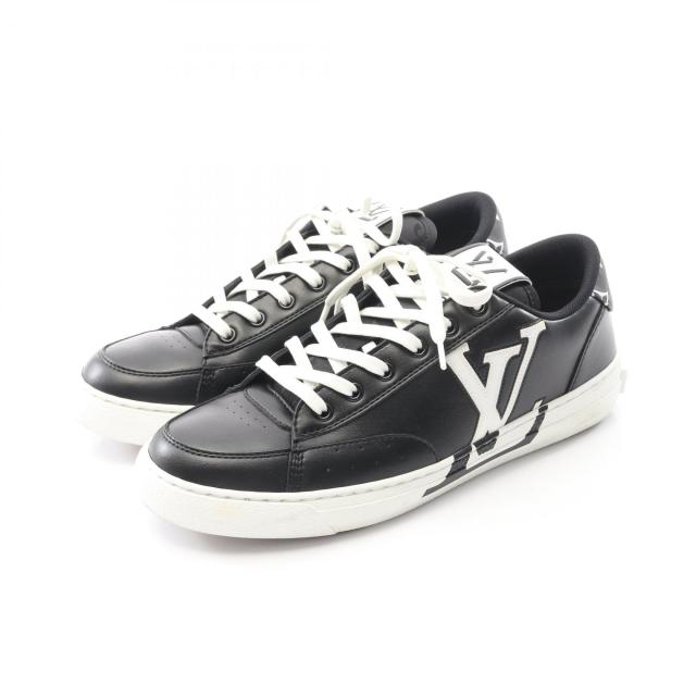 ルイ・ヴィトン LOUIS VUITTON チャーリーライン スニーカー 靴 フェイクレザー メンズ ブラック系 1AANI9 【中古】