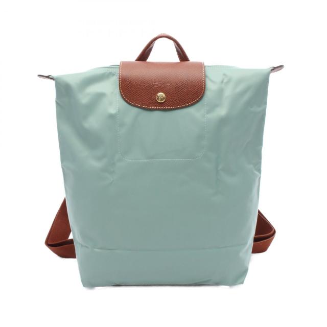 ロンシャン Longchamp ル プリアージュ オリジナル M リュックサック バックパック バッグ キャンバス レザー レディース グリーン系 / ブラウン系 10284089P99 【新品】