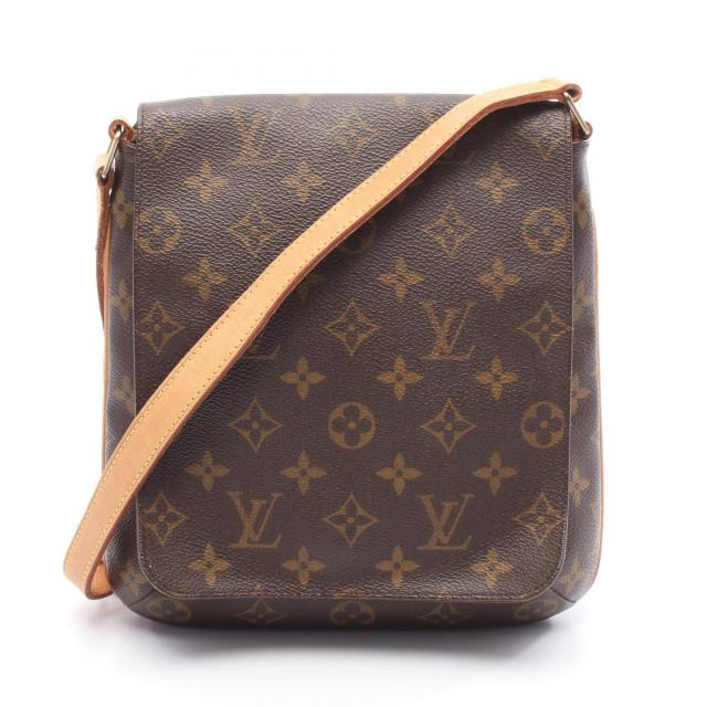 ルイ・ヴィトン LOUIS VUITTON ミュゼットサルサ ショートストラップ ショルダーバッグ バッグ PVCコーティングキャンバス レザー モノグラム レディース ブラウン系 M51258 【中古】